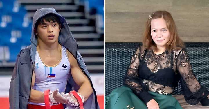 Umano'y screenshot na nagpapakitang nanonood si Carlos Yulo sa live ...