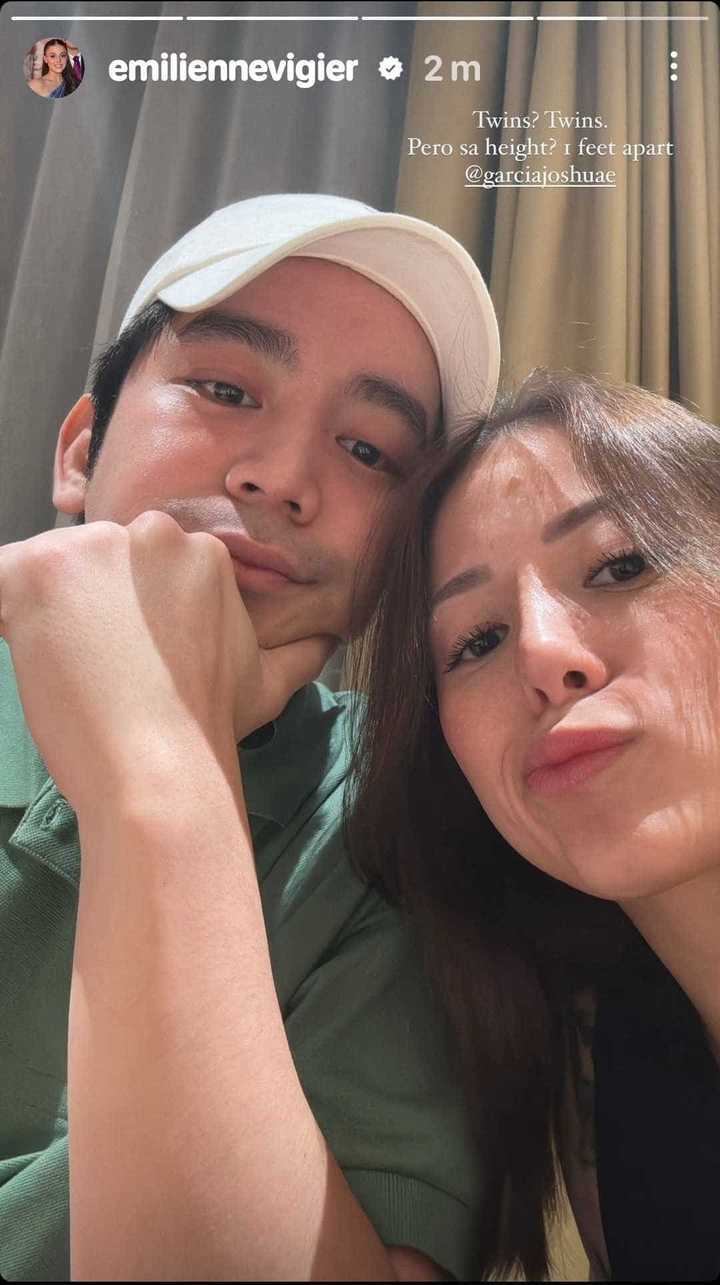 Emilienne Vigier shares cozy selfie with Joshua Garcia: “Twins” - KAMI.COM.PH