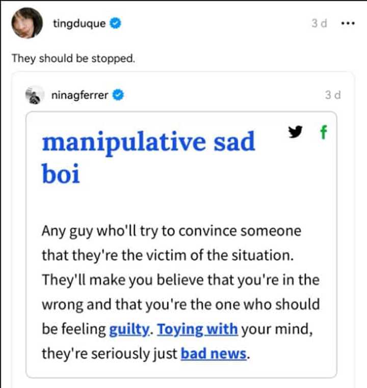Road manager ni Bea Alonzo, may cryptic post: "manipulative sad boi ...