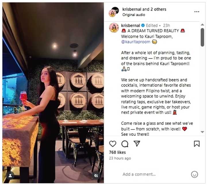 Kris Bernal showcases brand new business venture: "A dream turned ...