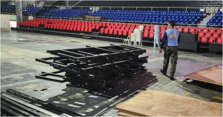 PNP Chief Torre vs Baste Duterte boxing ring being prepared, GAB to ...