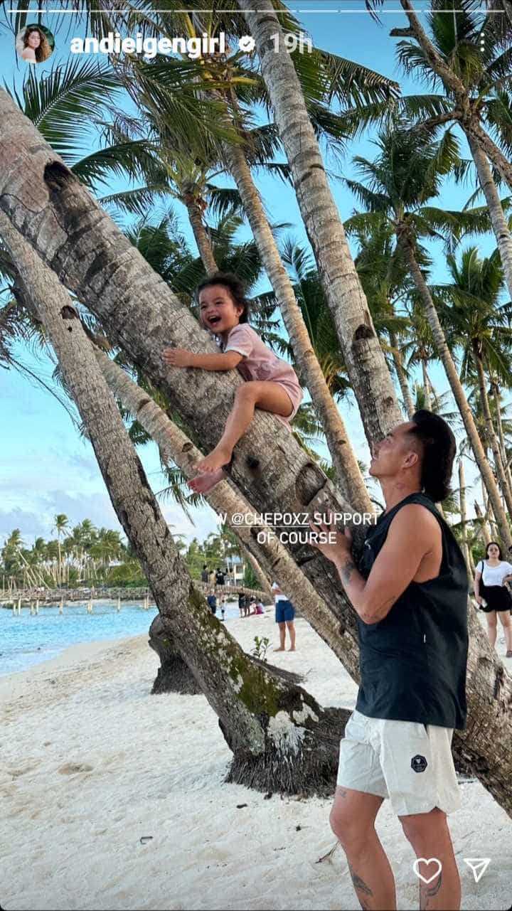 Andi Eigenmann posts glimpse of Lilo climbing coconut tree: “Like a ...