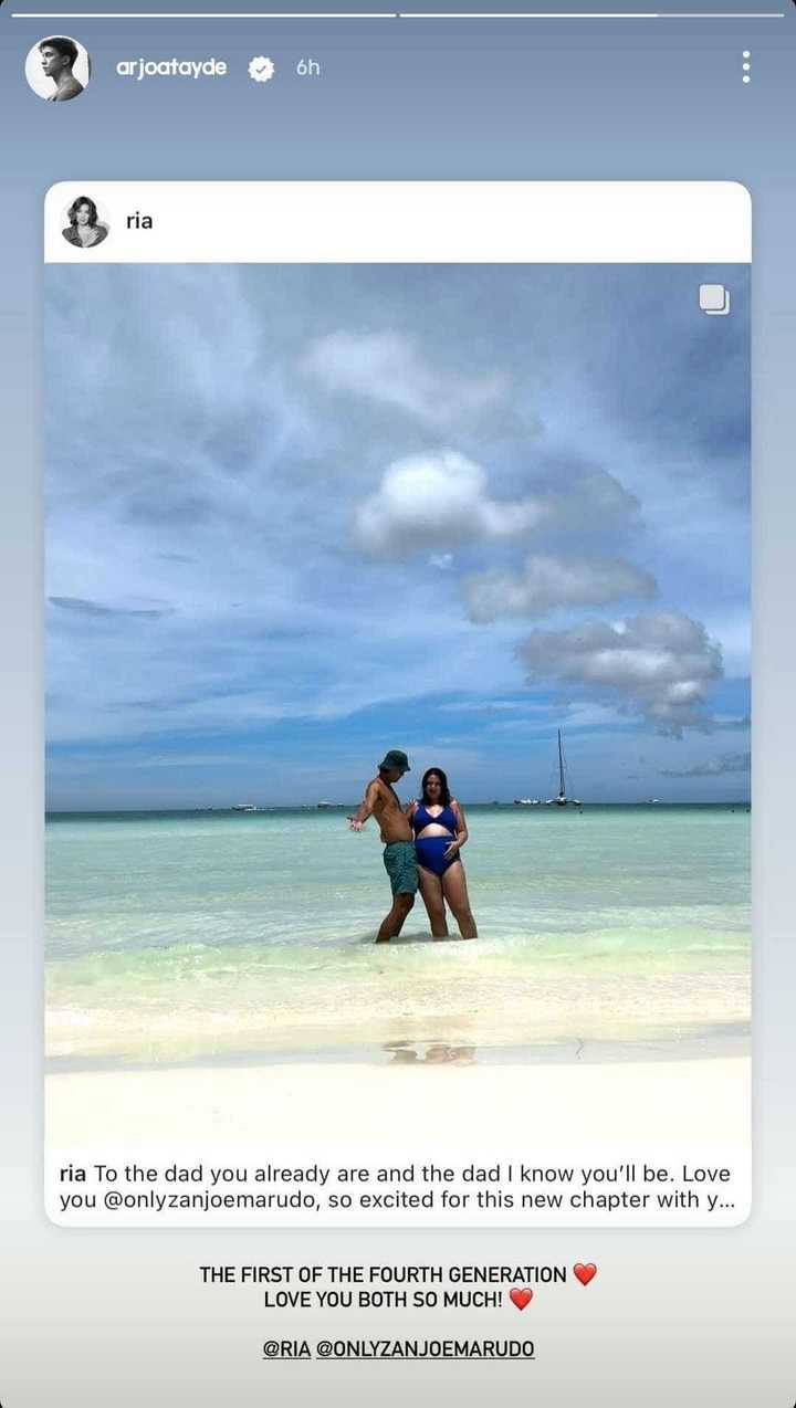 Arjo Atayde reposts and reacts to Ria Atayde's Father's Day post for ...
