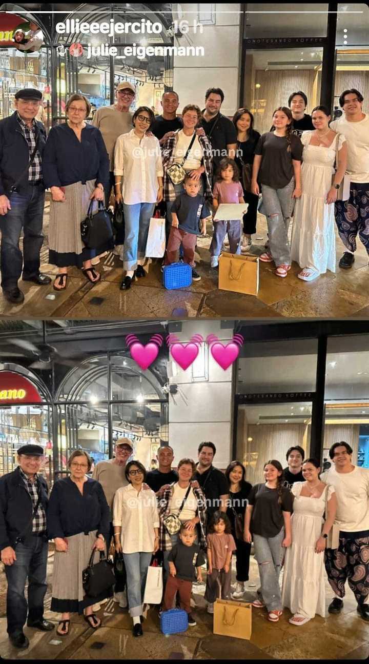 Andi Eigenmann’s daughter Ellie Ejercito reposts snaps of Eigenmann clan’s recent bonding ...