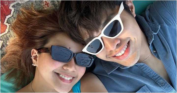 Miles Ocampo and Elijah Canlas share a sweet kiss during Jose Manalo ...